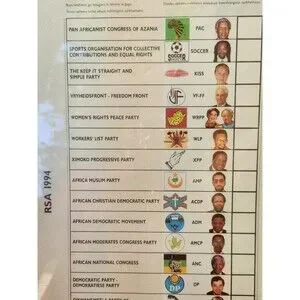 Other | South African 1994 Voting Ballot Election Mandela W Certificate ...